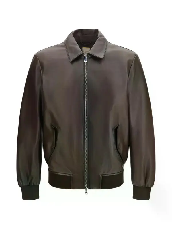 ANDREA D'AMICO Leather Zip Jacket