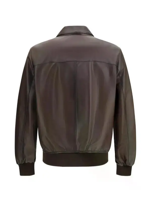 ANDREA D'AMICO Leather Zip Jacket