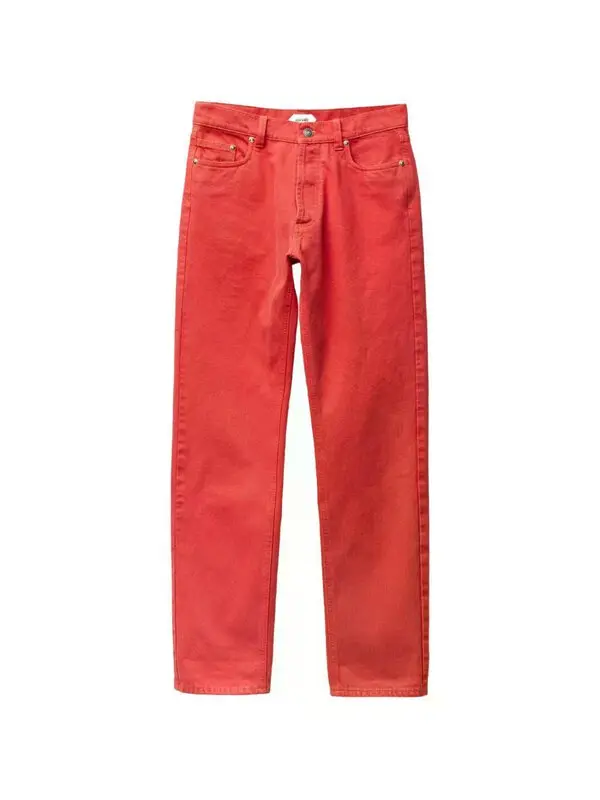 Versace Straight Leg Jeans With Medusa Logo Back Label
