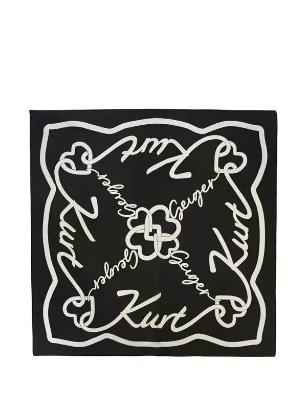 Kurt Geiger Square Patterned Scarf