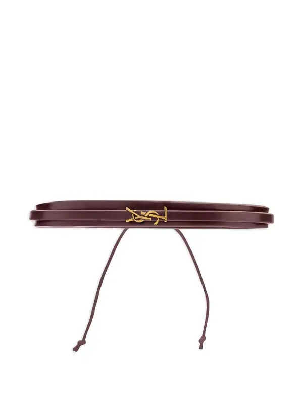 Saint Laurent Cassandre String Bracelet - Red