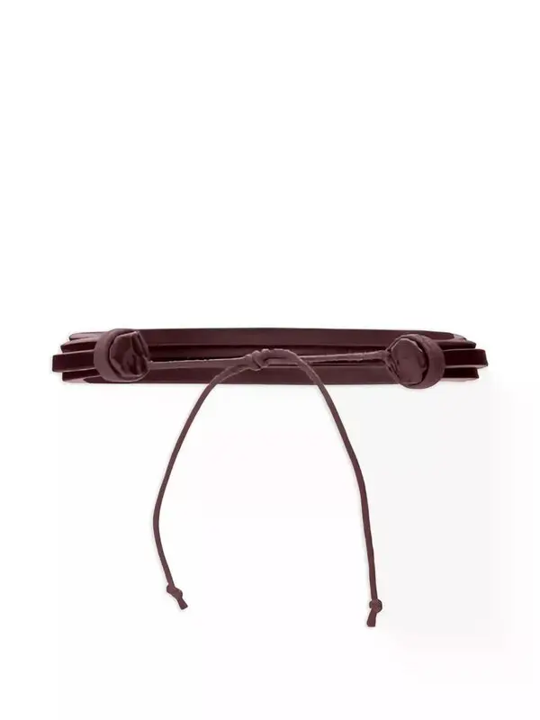 Saint Laurent Cassandre String Bracelet - Red
