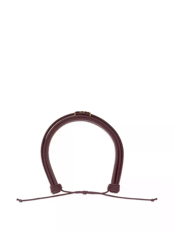 Saint Laurent Cassandre String Bracelet - Red