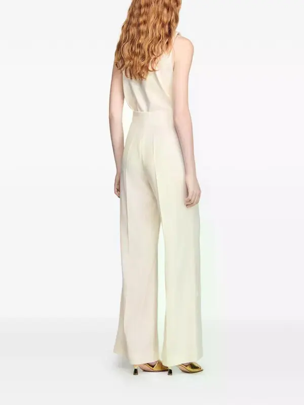Sandro Palazzo Pants With Buttoned Slits