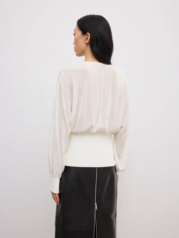 HOUSE OF DAGMAR Sheer Knit Cardigan