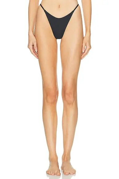LEFT ON FRIDAY Skinny Dip Bikini Bottom - Jet