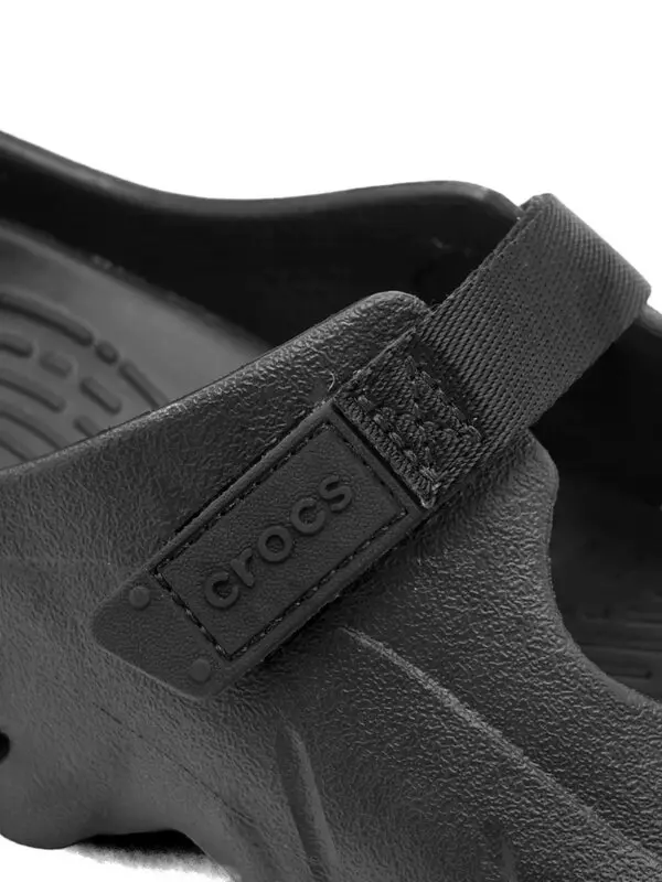 CROCS Echo Mary Jane Perforated Slip-ons - Black