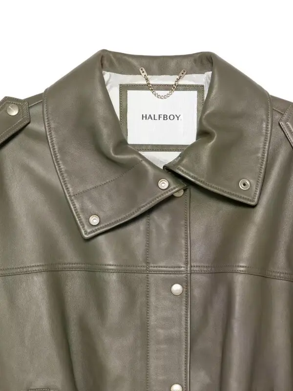 HALFBOY Buttoned Collared Jacket - Green
