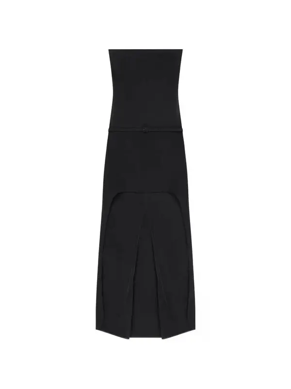COURREGES Bandeau-neck Asymmetric Dress