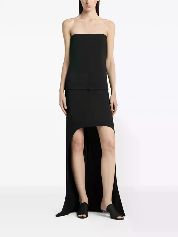 COURREGES Bandeau-neck Asymmetric Dress