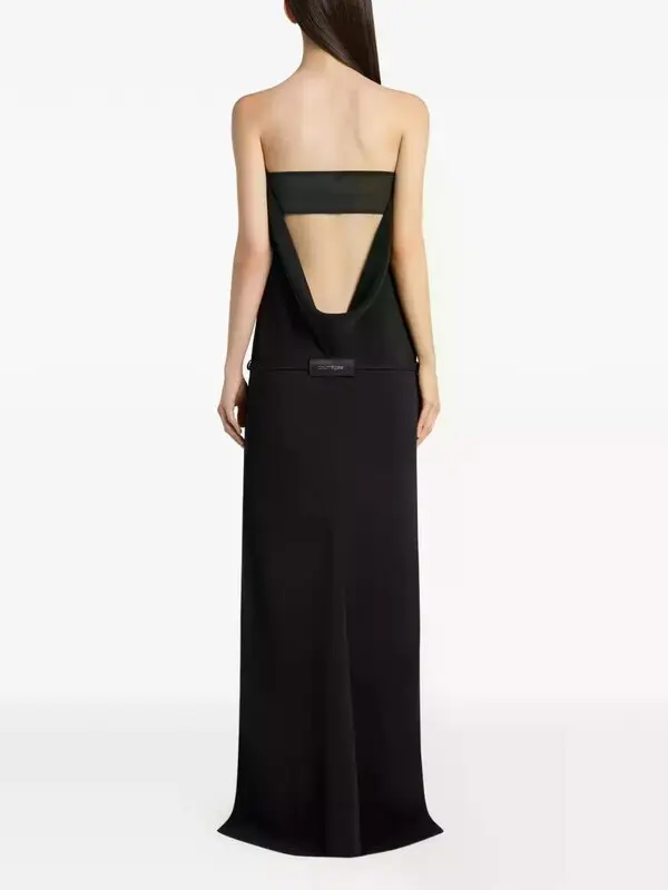 COURREGES Bandeau-neck Asymmetric Dress