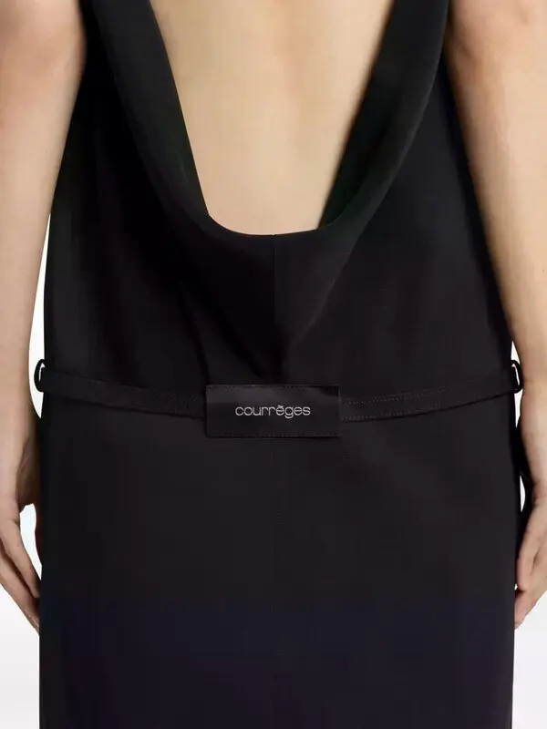COURREGES Bandeau-neck Asymmetric Dress