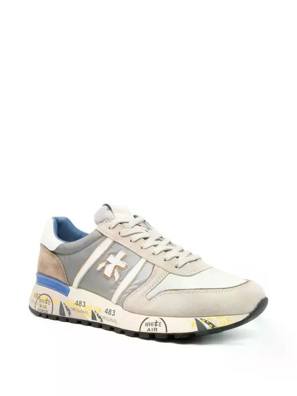 Premiata Lander 8010 Panelled Sneakers - Neutrals
