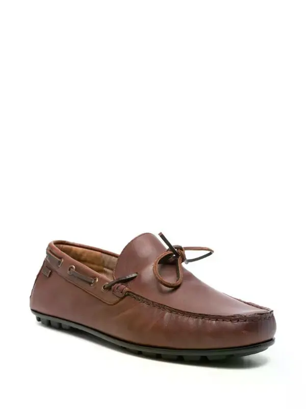 Barbour Courage Lace-up Boat Shoes - Brown