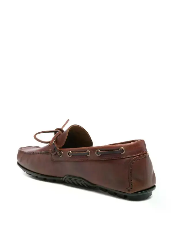 Barbour Courage Lace-up Boat Shoes - Brown
