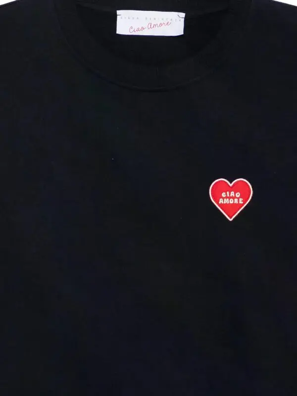 Giada Benincasa Heart-appliqué Sweatshirt - Blue