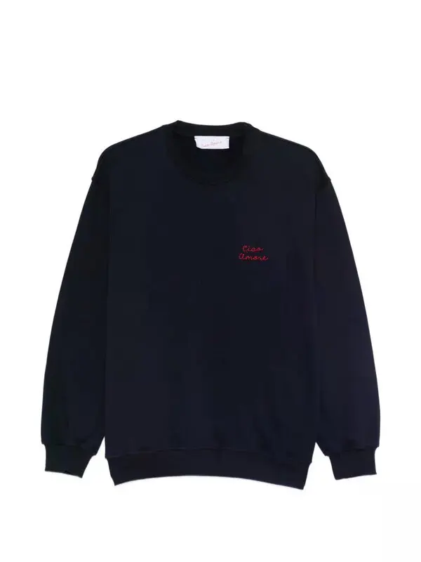 Giada Benincasa Long-sleeve Sweatshirt With Embroidery - Blue