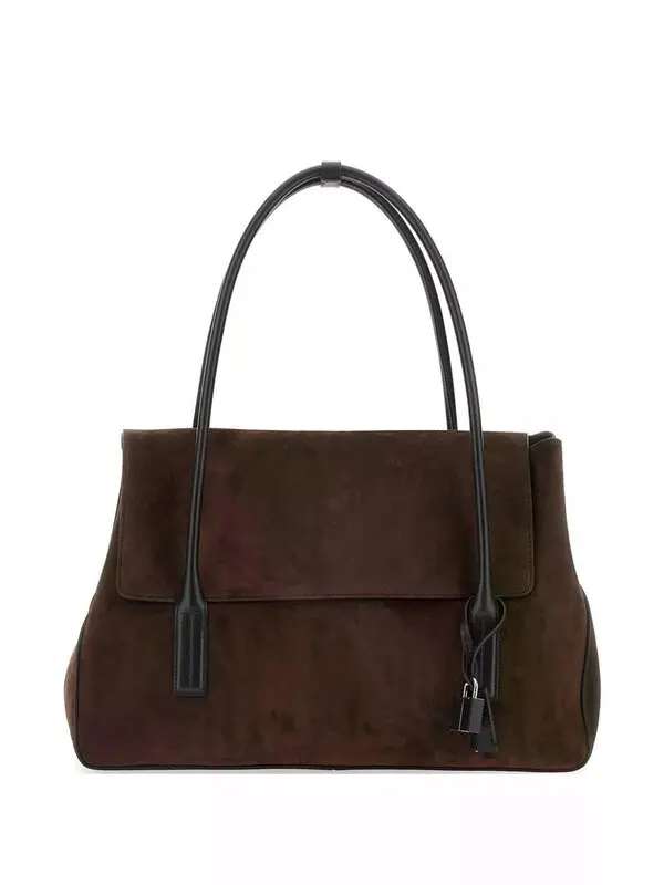 TOM FORD Flap Calf Leather Shoulder Bag - Brown