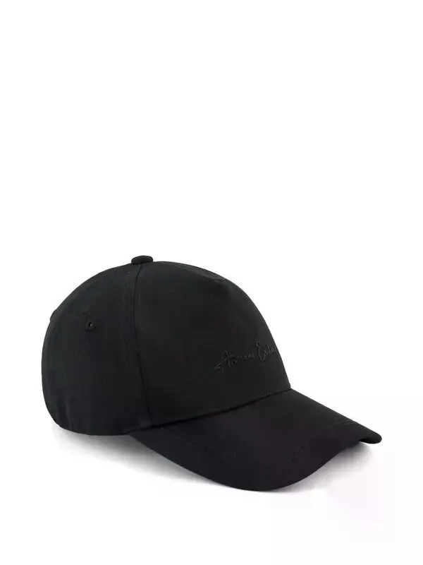 Armani Exchange Logo-embroidered Cap - Black