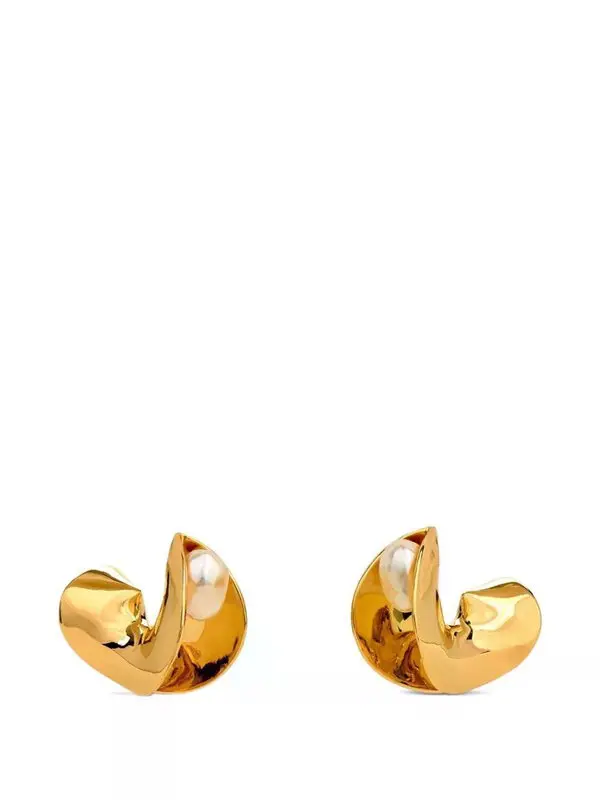 Cult Gaia Pearl Earrings - Gold