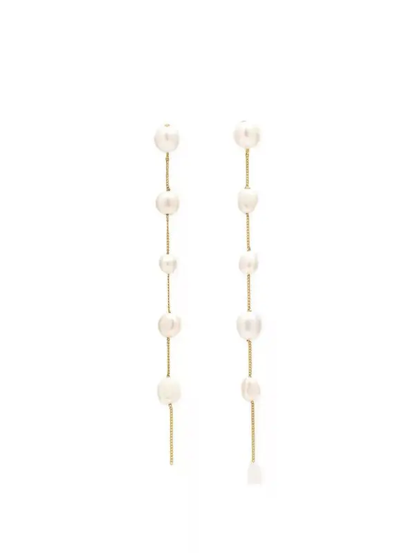 Cult Gaia Freshwater Pearls Drop Earrings - Gold