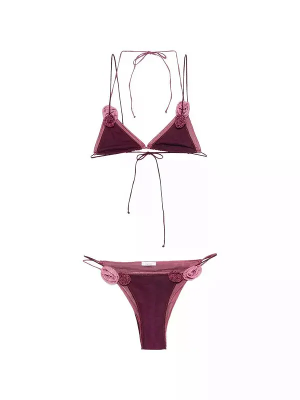 Oseree Double Mesh Bikini - Purple