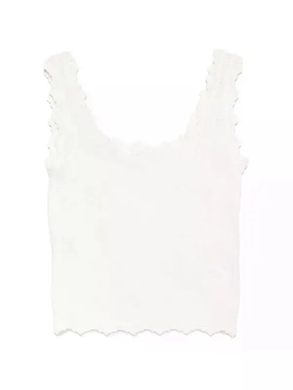 LOW CLASSIC Lace Sleeveless Top - Neutrals