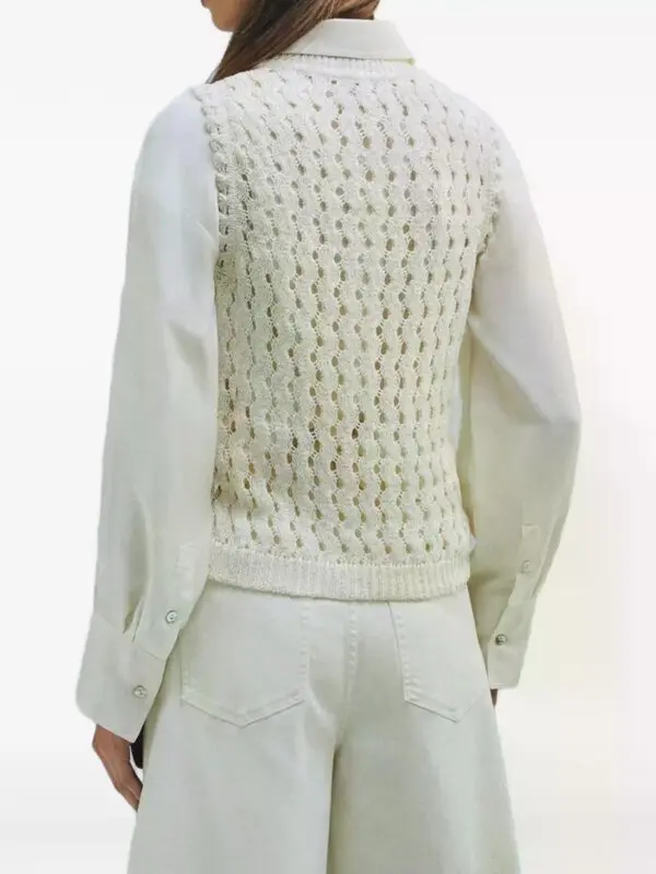 Marella Mouliné Openwork Vest