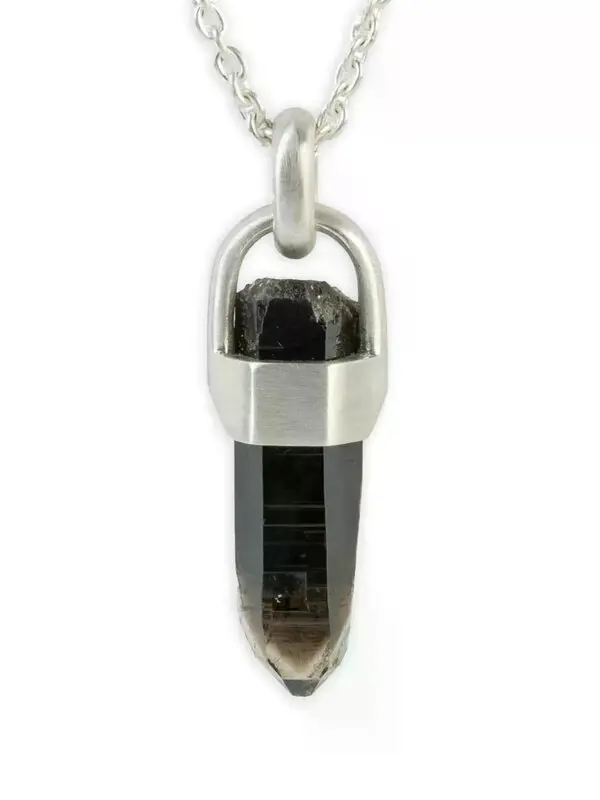 PARTS OF FOUR Talisman Smoky Quartz Necklace - Silver