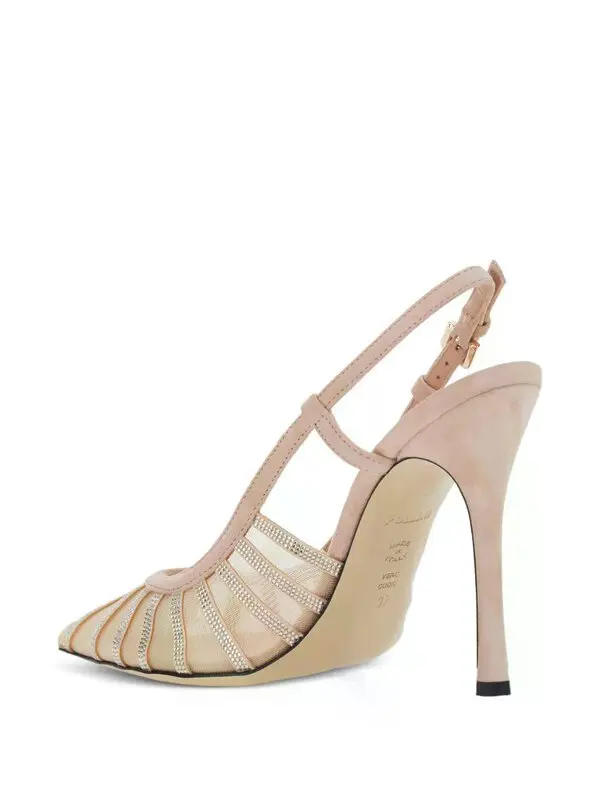 POLLINI Embellished Slingback Pumps
