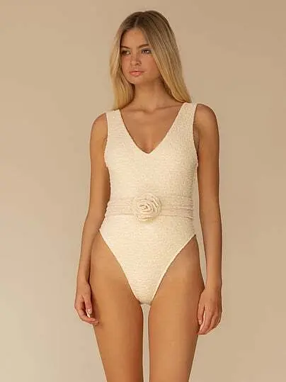 Victoria's Secret Amalia One-piece Swimsuit - White,ivory