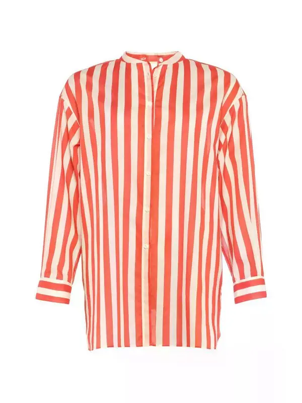 ERES Striped Cotton Shirt - Red