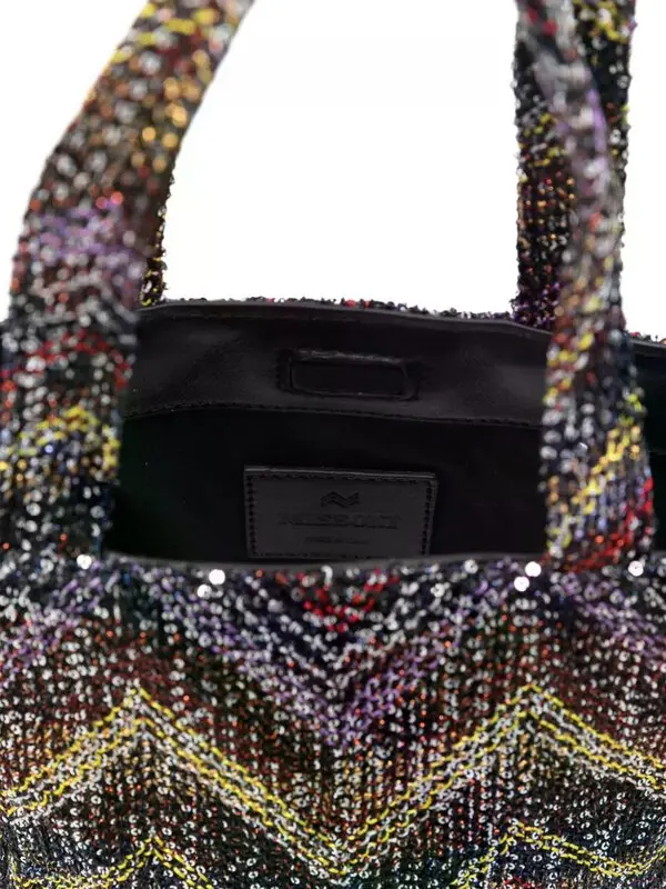 Missoni Mini Caperdoni Sequin Chevron Tote