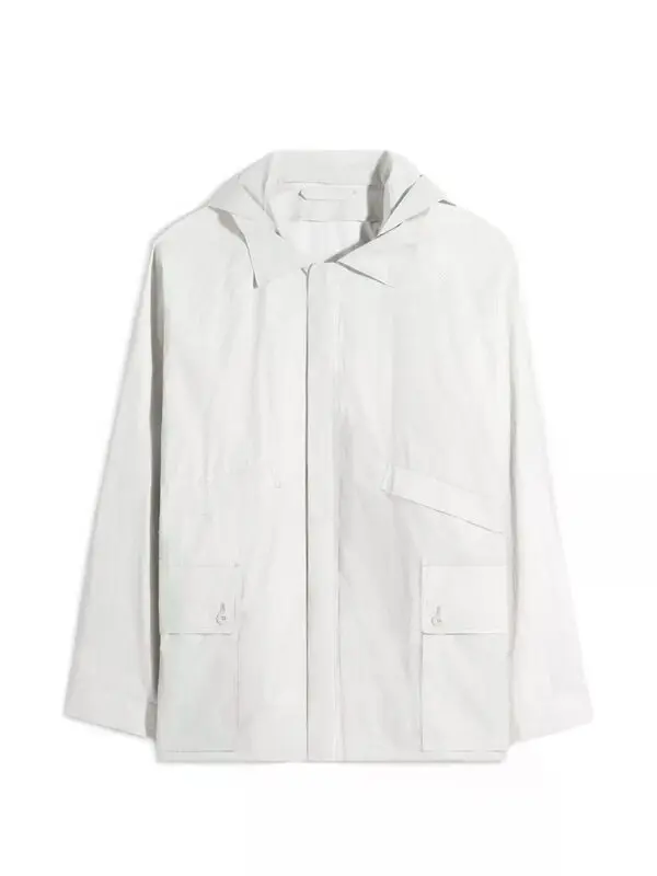 LEMAIRE Coated Technical Linen Rain Jacket With Detachable Hood