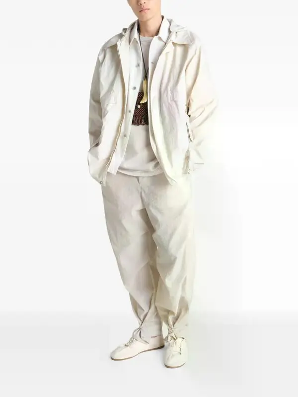 LEMAIRE Coated Technical Linen Rain Jacket With Detachable Hood
