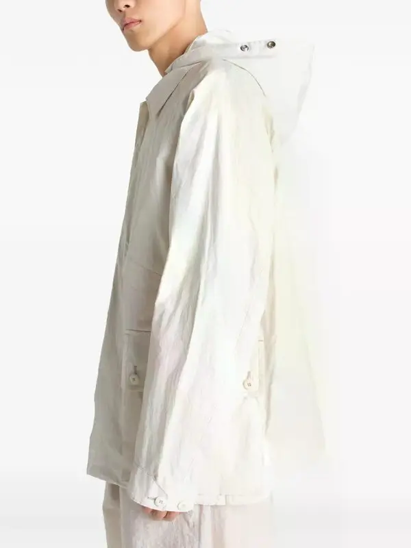 LEMAIRE Coated Technical Linen Rain Jacket With Detachable Hood