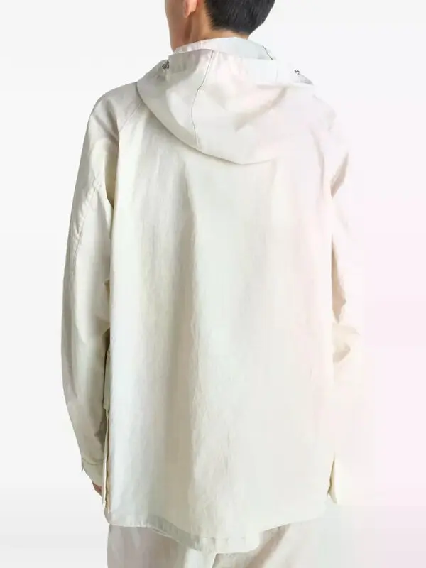 LEMAIRE Coated Technical Linen Rain Jacket With Detachable Hood
