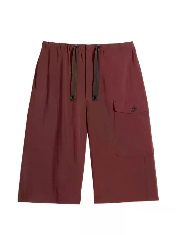 LEMAIRE Drawstring Pocket Shorts - Red