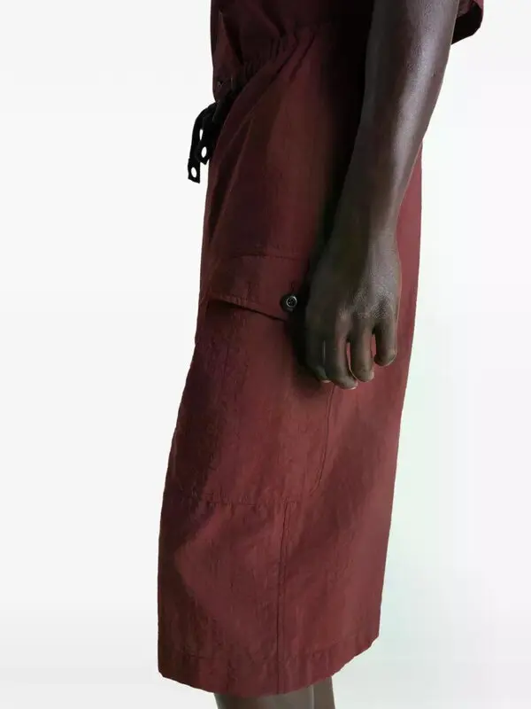 LEMAIRE Drawstring Pocket Shorts - Red