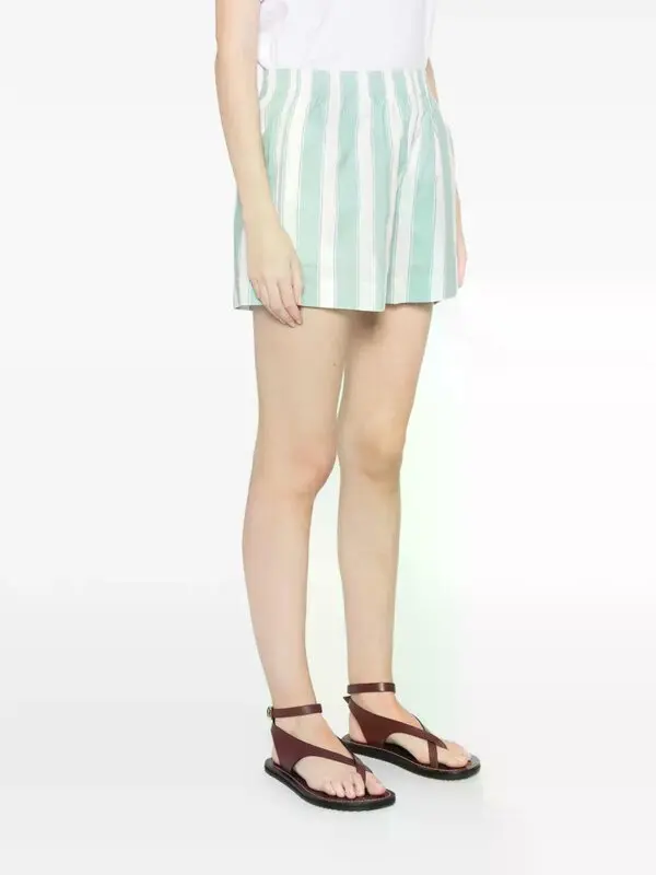 MC2 SAINT BARTH Striped Pattern Shorts - Green