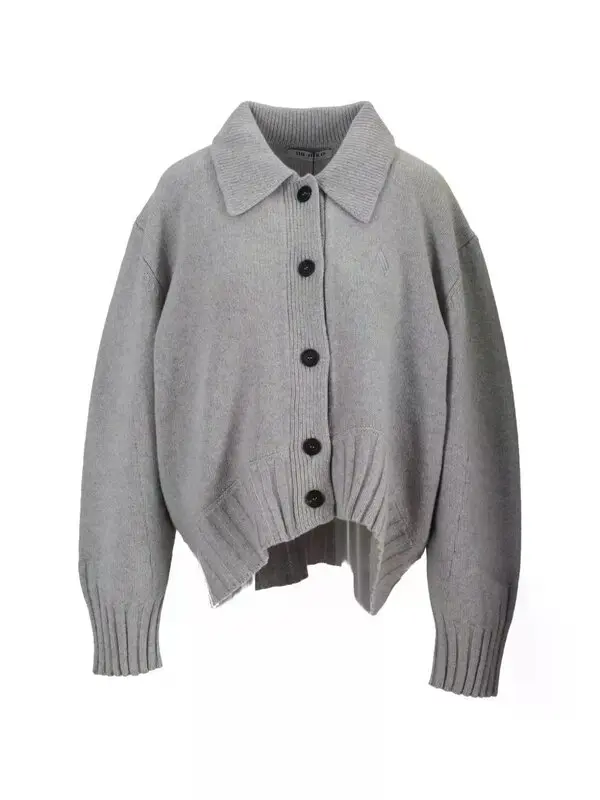Attico Collared Cardigan - Grey