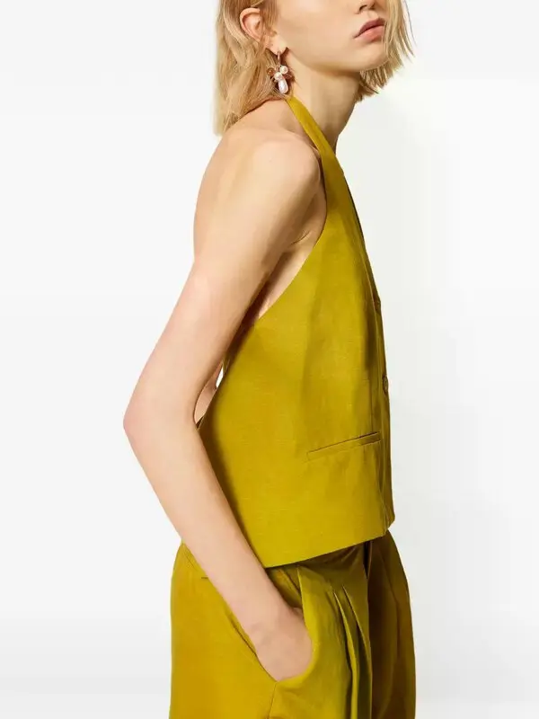 TWINSET Halterneck Waistcoat - Green