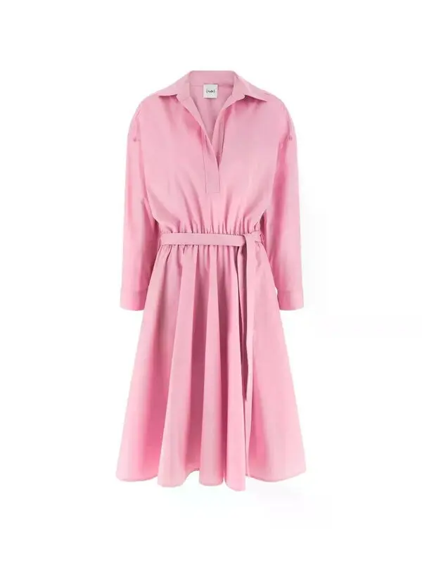 NUDE Short Sleeve Midi Shirt Dress