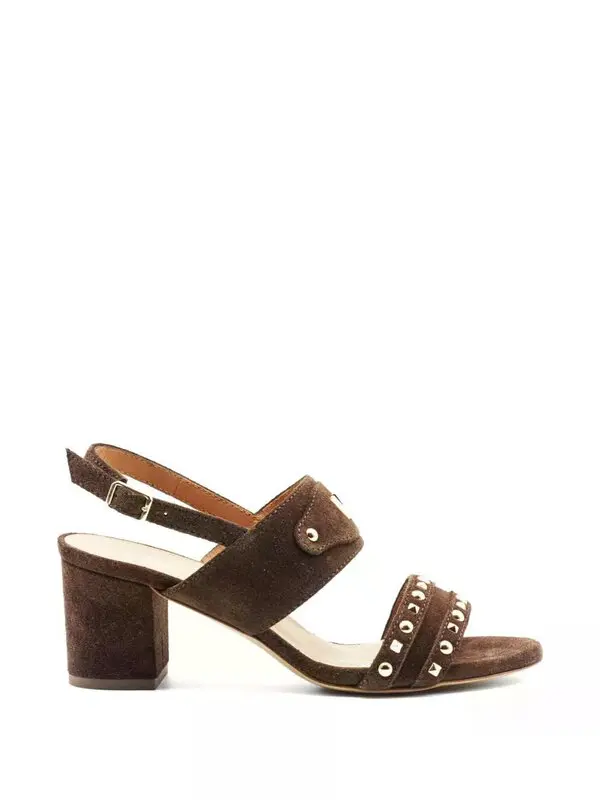 VIA ROMA 15 Studded Suede Sandals