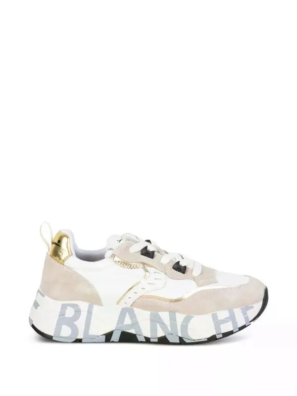 VOILE BLANCHE Platform Printed Sneakers - White