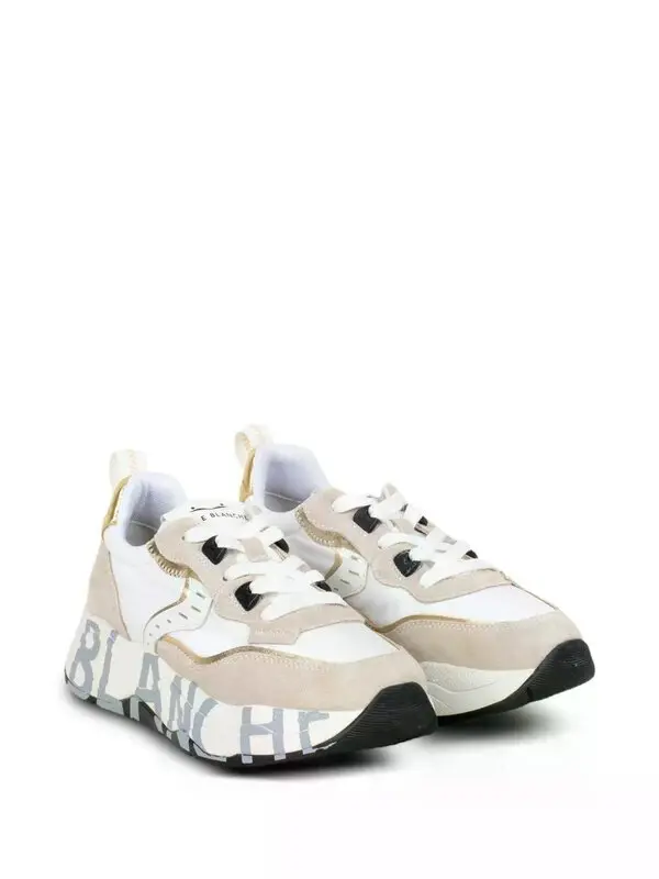 VOILE BLANCHE Platform Printed Sneakers - White