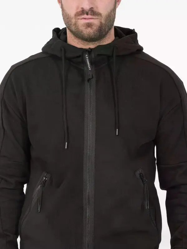 C.P. COMPANY Hooded Zip Jacket - Black