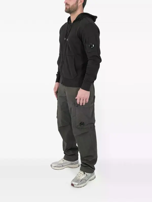 C.P. COMPANY Light Fleece Zip Hooded Lens Sweatshirt