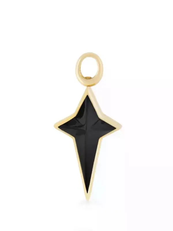 Stephen Webster Black Onyx Cross Single Earring Charm - Gold