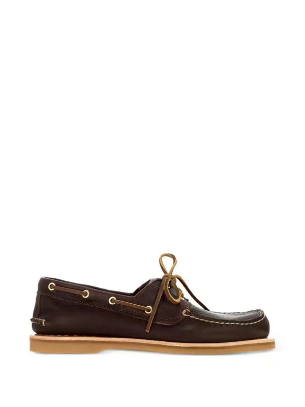 Timberland Lace-up Leather Boat Shoes - Brown